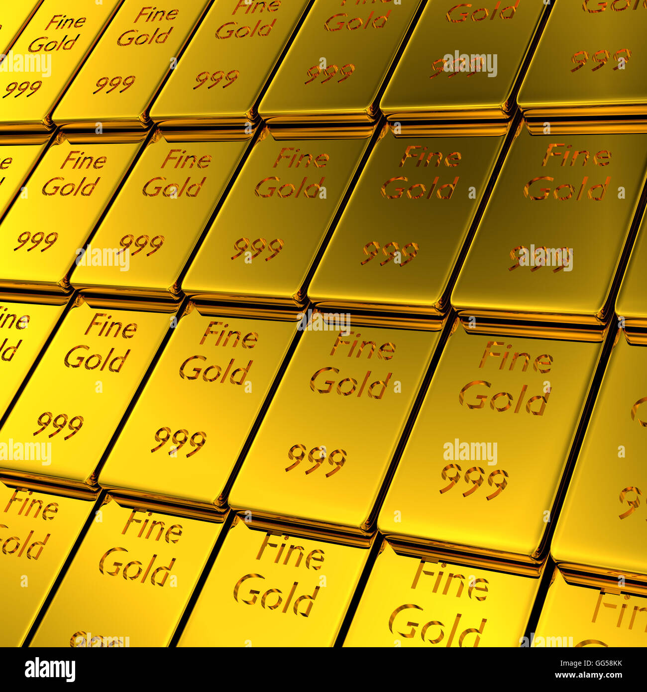 Stacked gold bars in a row, financial concept background, 3d rendering Stock Photo - Alamy