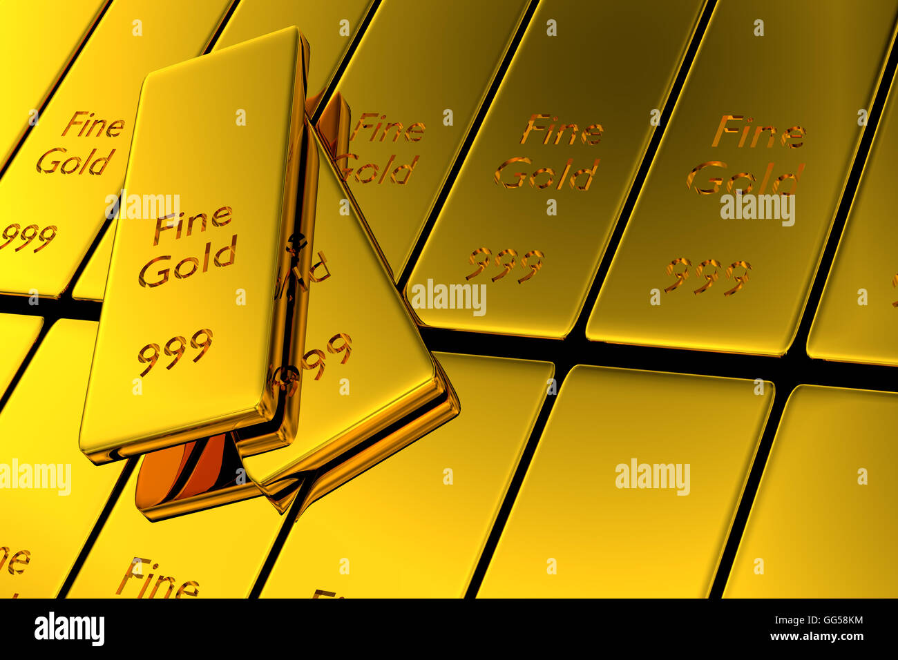 Stacked gold bars, financial concept background, 3d rendering Stock Photo - Alamy