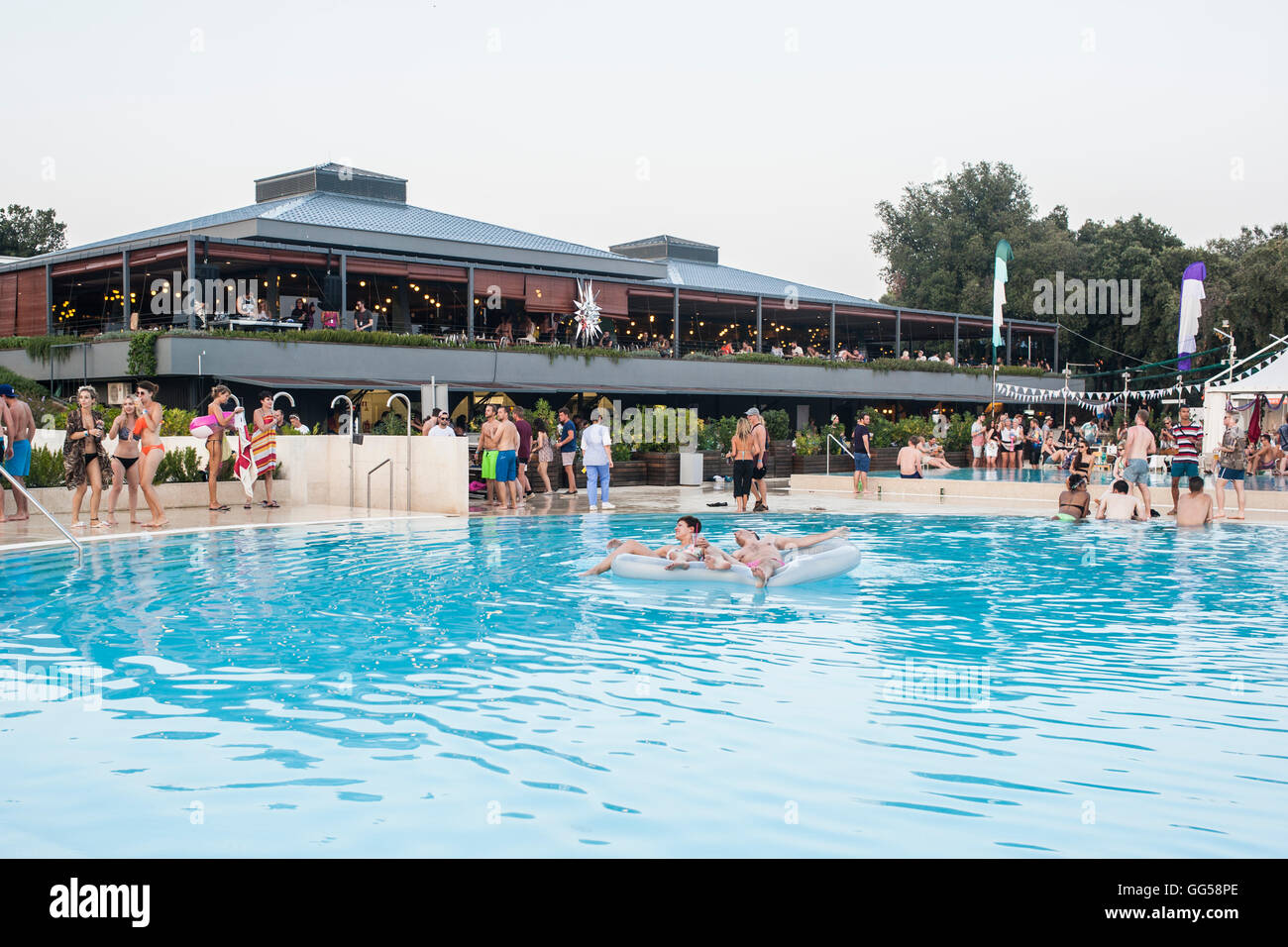 Music festival. People enjoying the music festival on the seaside in Croatia Stock Photo - Alamy