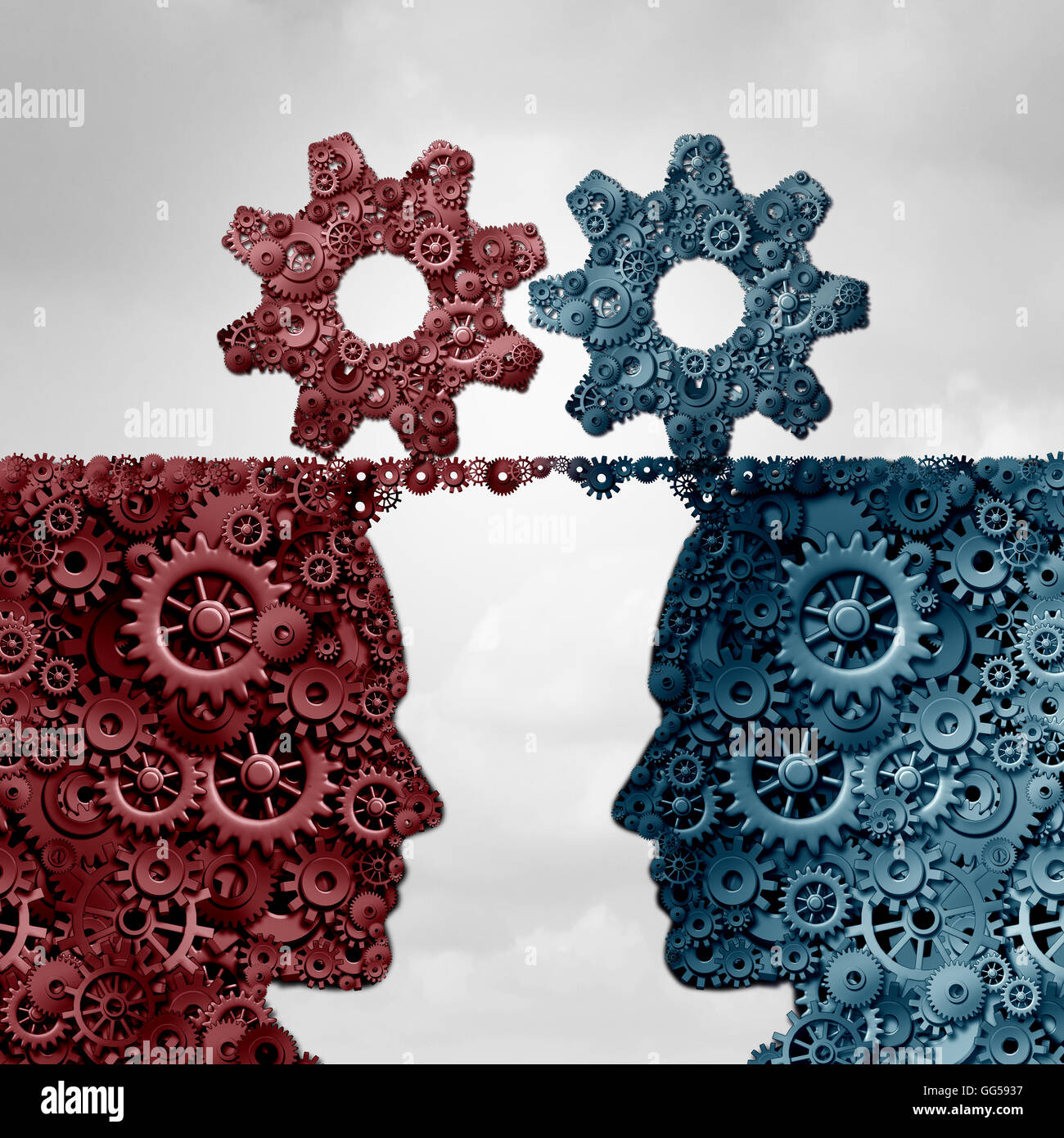 Business partners concept and economic commerce symbol as a group of ...