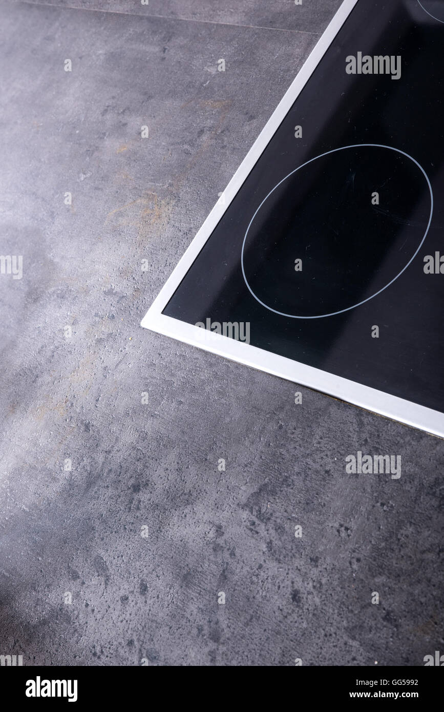 Closeup of a hob in a luxurious kitchen Stock Photo - Alamy