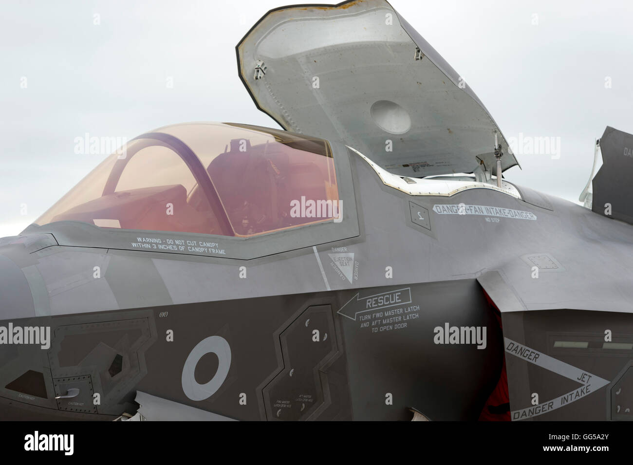 F35B Lightning II Royal Navy/Royal Air Force at Royal International air ...