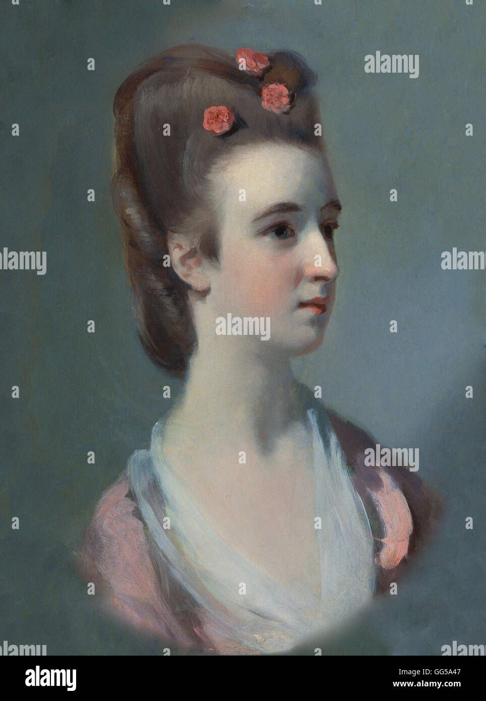 Henry Walton - Portrait of a Woman, Possibly Miss Nettlethorpe Stock ...
