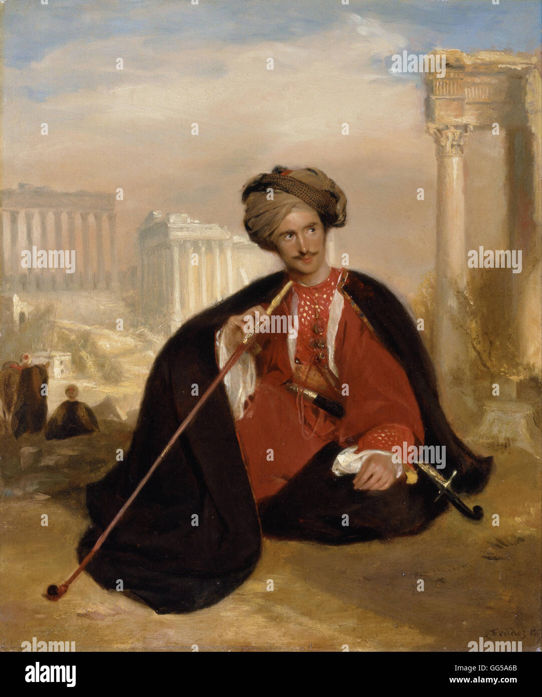 Andrew Geddes - Charles Lenox Cumming-Bruce in Turkish Dress Stock ...