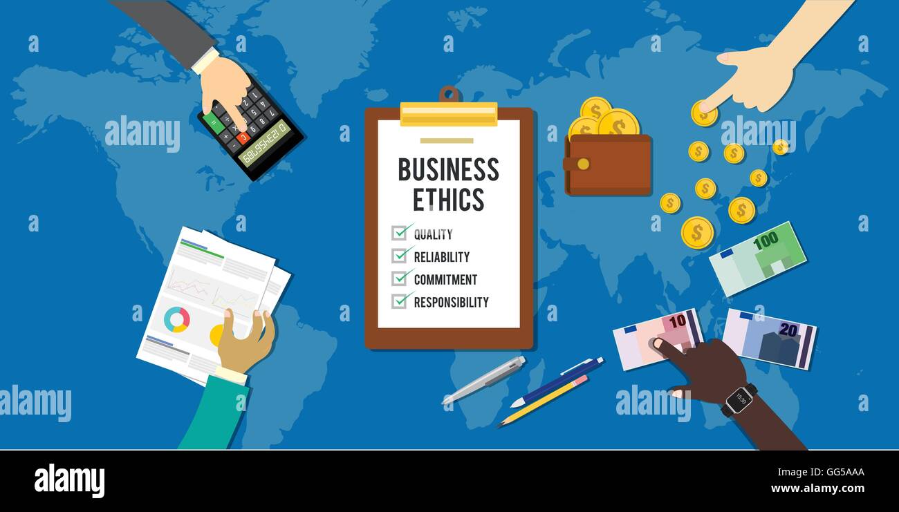 business ethic ethical company corporate concept Stock Vector Image ...