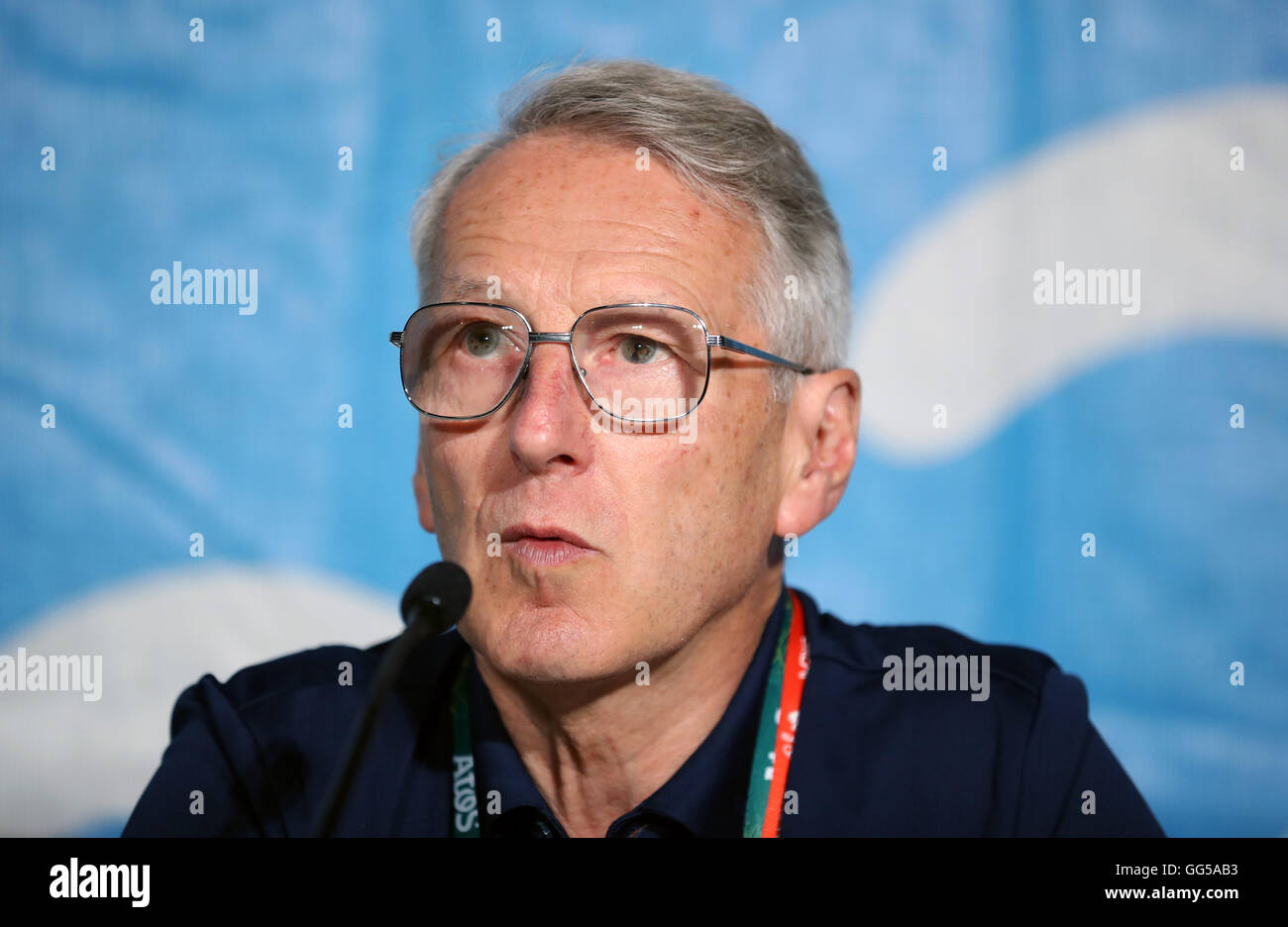 Great Britain rowing team leader Sir David Tanner at the Lagoa Stadium ...