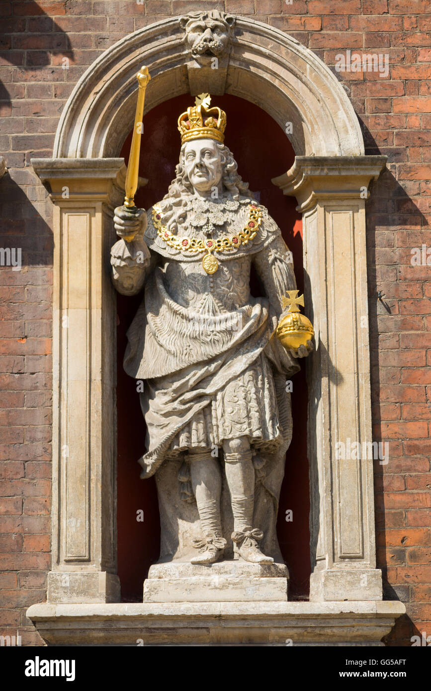 Statue of King Charles 2 nd / Charles II / ll / Second, on the front ...
