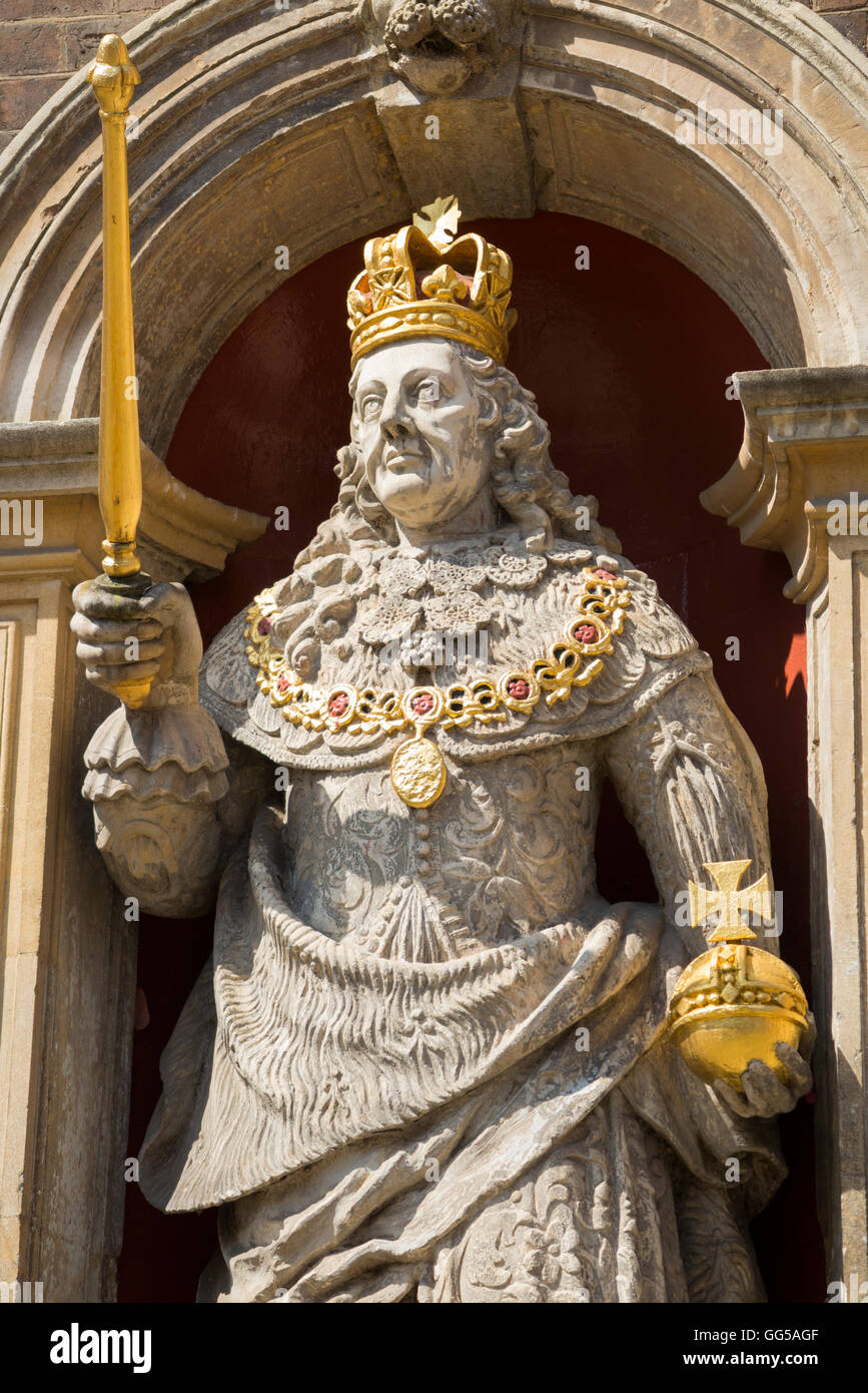 Statue of King Charles 2 nd / Charles II / ll / Second, on the front ...