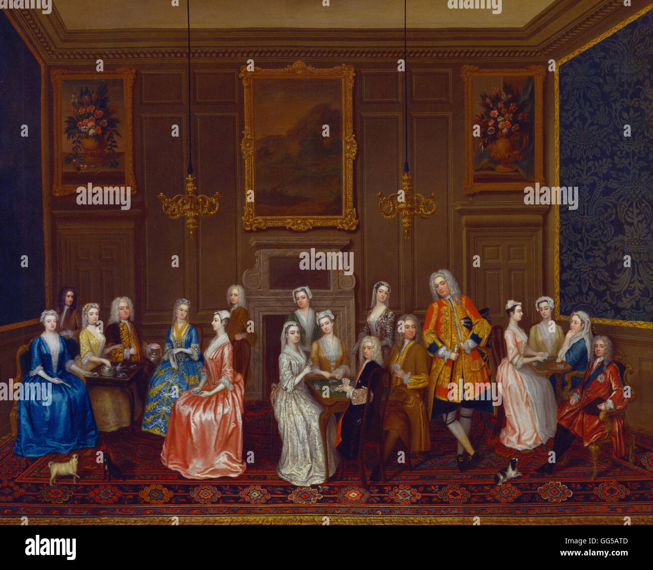 Charles Philips - Tea Party at Lord Harrington's House, St. James's ...