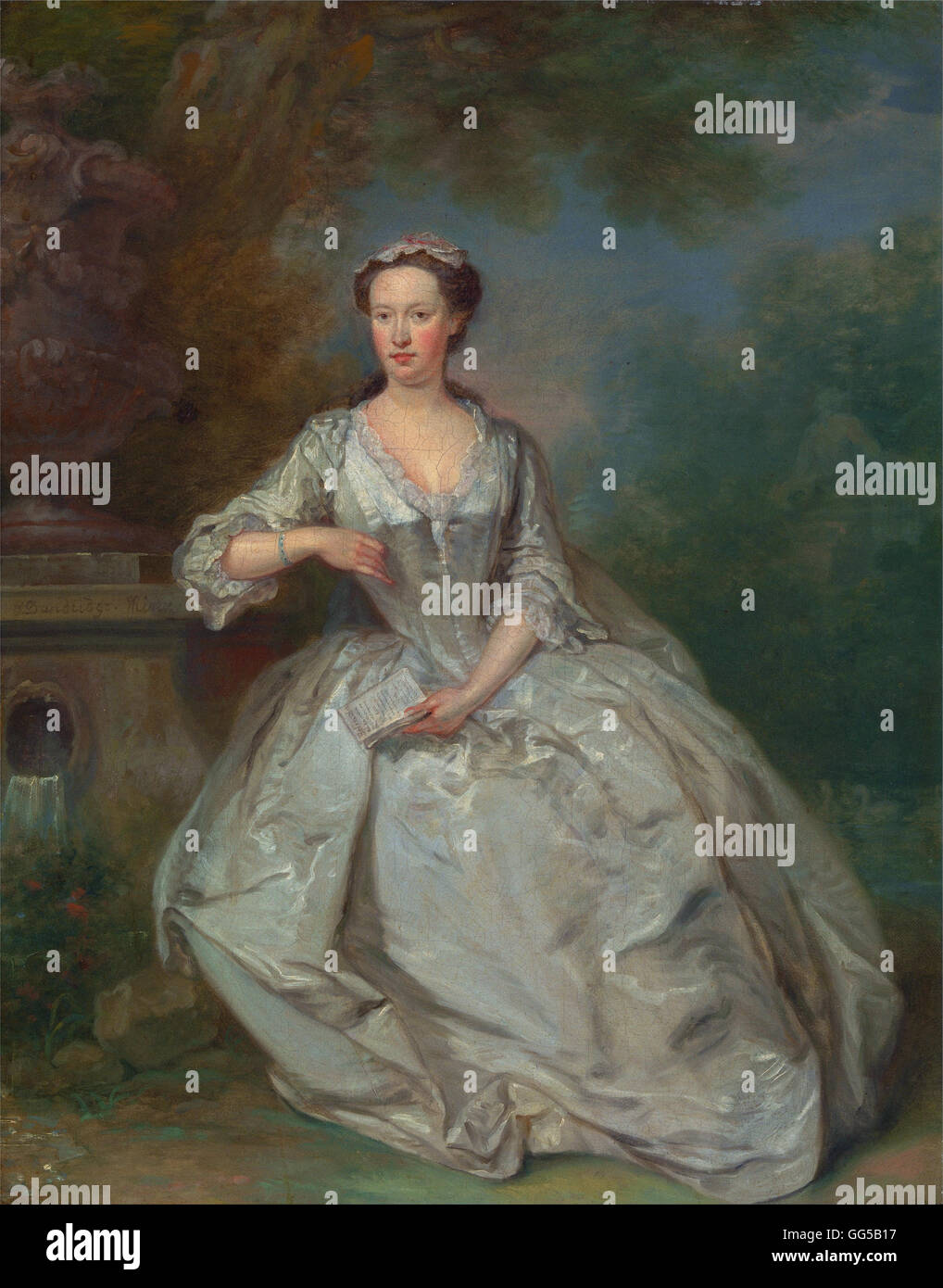 Bartholomew Dandridge - A Lady with a Book Stock Photo - Alamy
