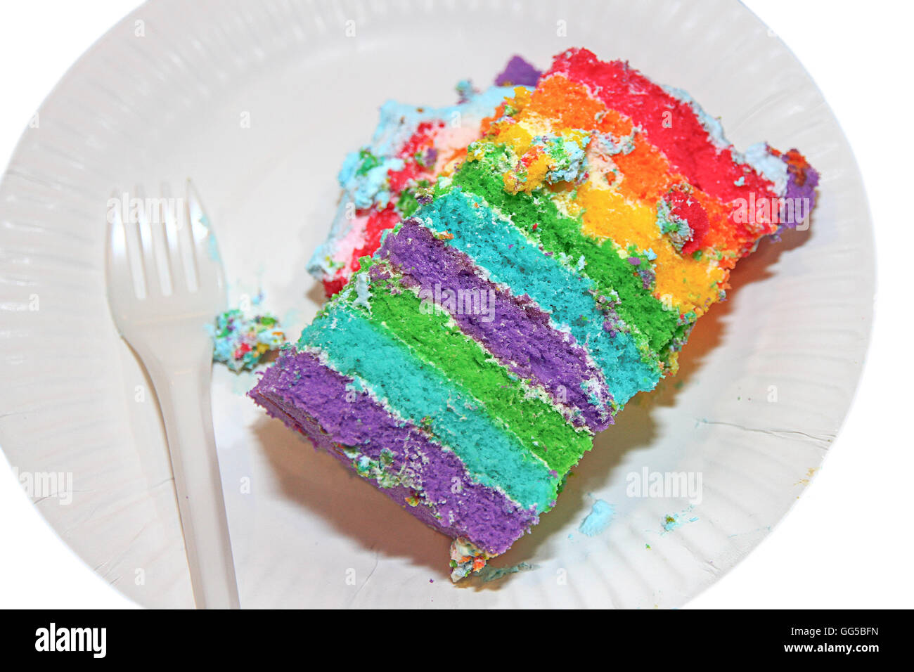 How to make rainbow cake hi-res stock photography and images - Alamy
