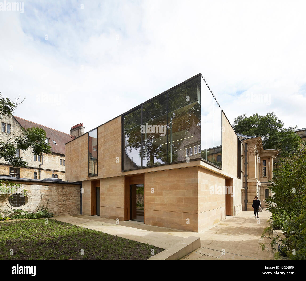 Corner view of new 2-storey extension. The Garden Building at Lincoln ...
