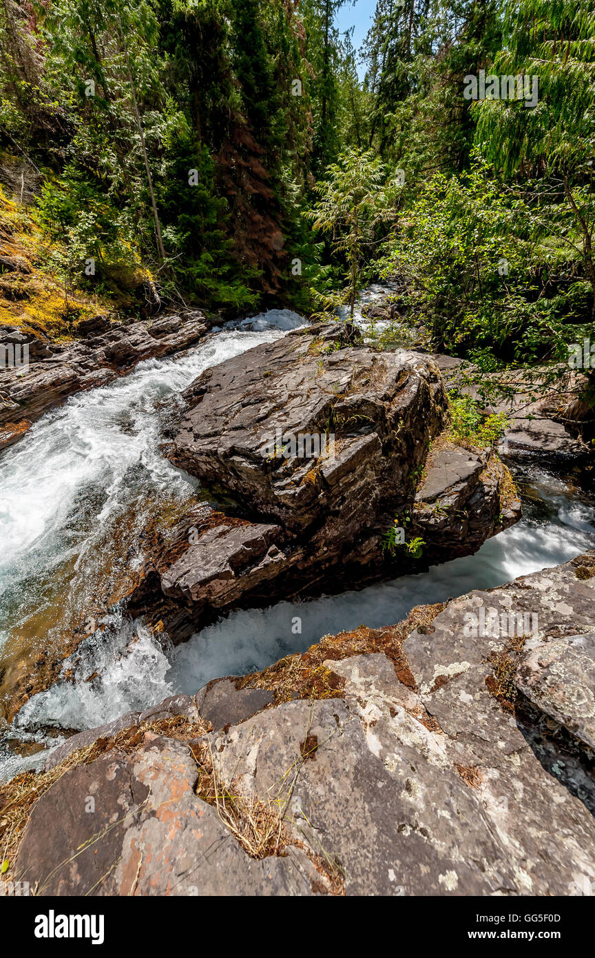 Lower Creek from Mission Falls Stock Photo - Alamy
