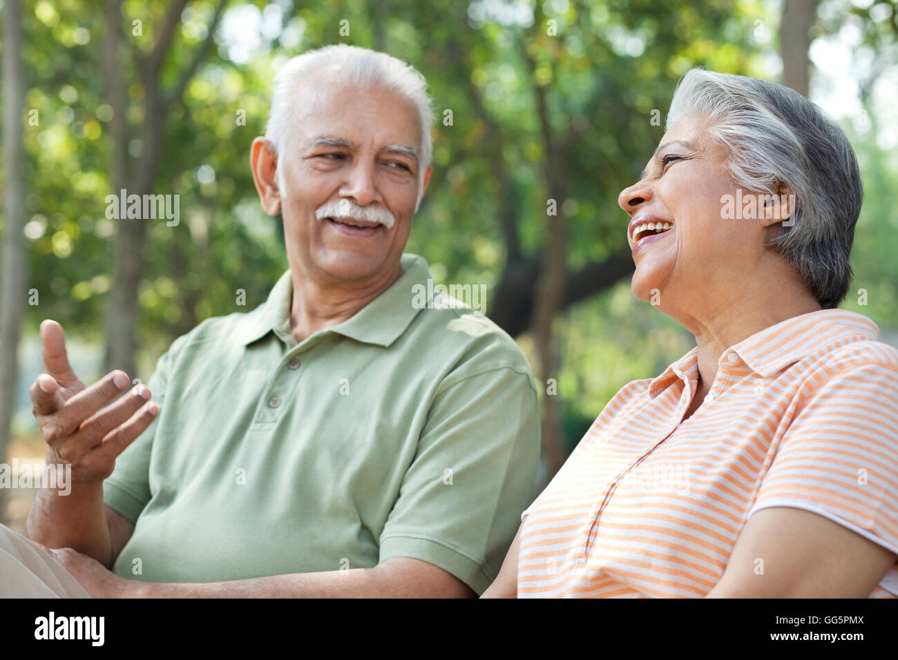 Old couple sharing a laugh Stock Photo - Alamy
