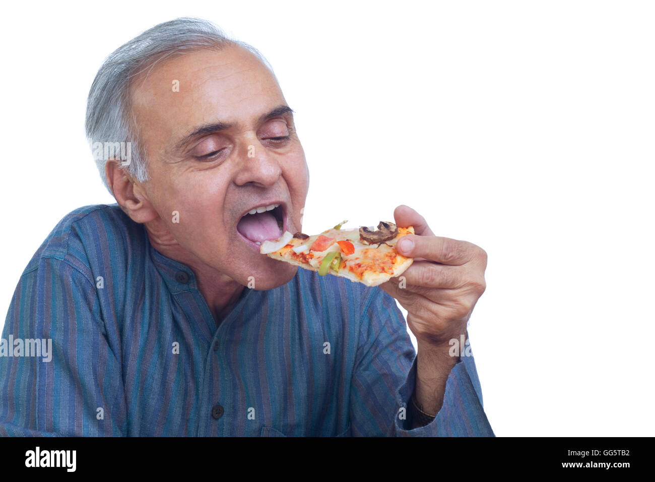 Old indian man head down hi-res stock photography and images - Alamy
