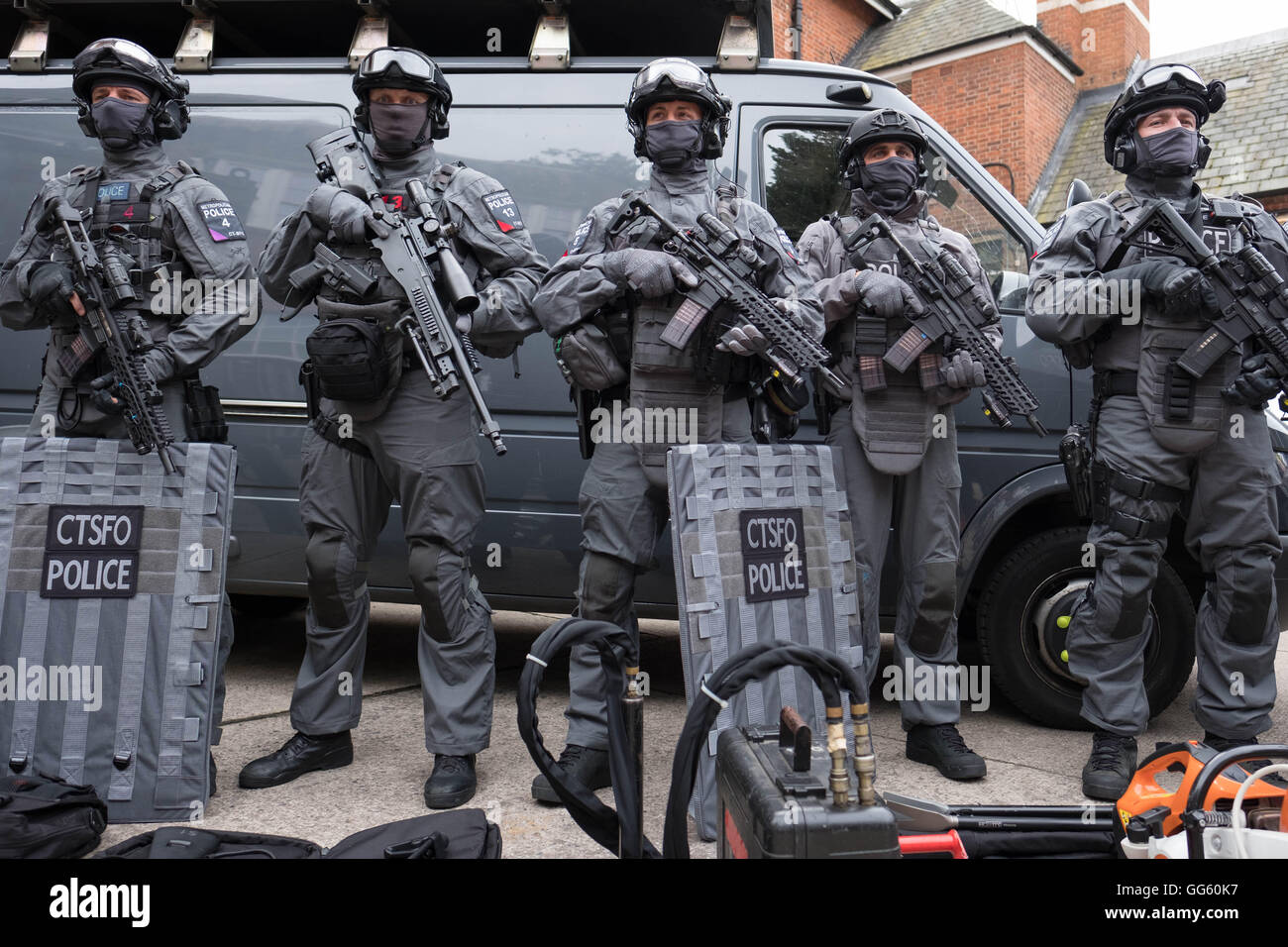 Armed police prepare to deploy from Hyde Park, central London, as ...