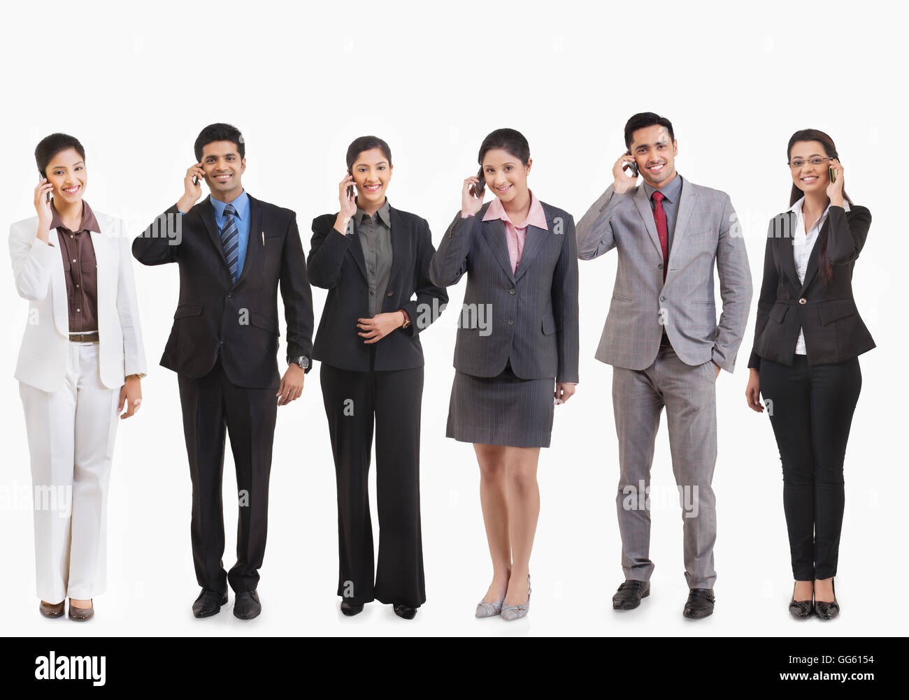 Indian business women talking on phone Cut Out Stock Images & Pictures ...