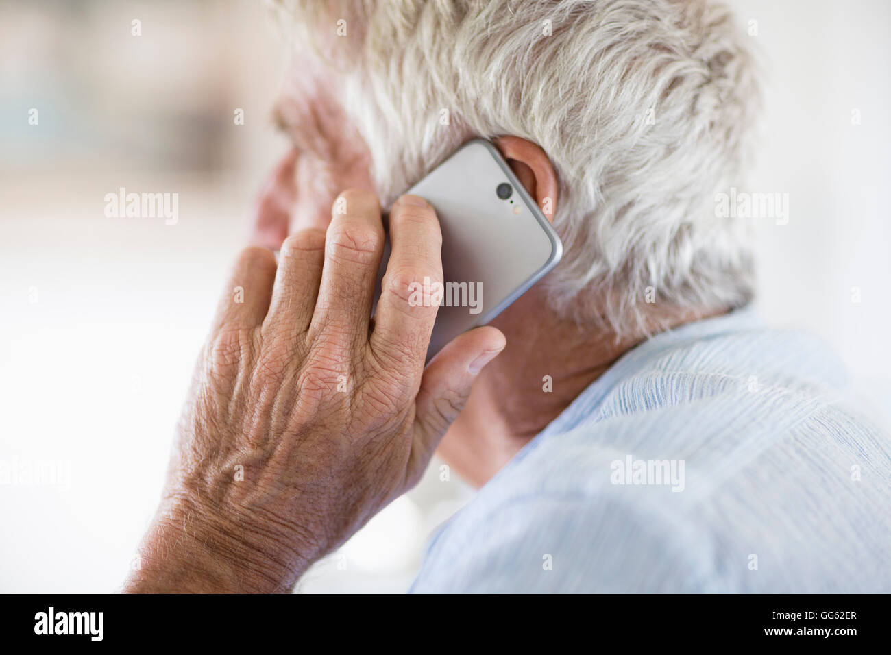 Side view man talking smart hi-res stock photography and images - Alamy