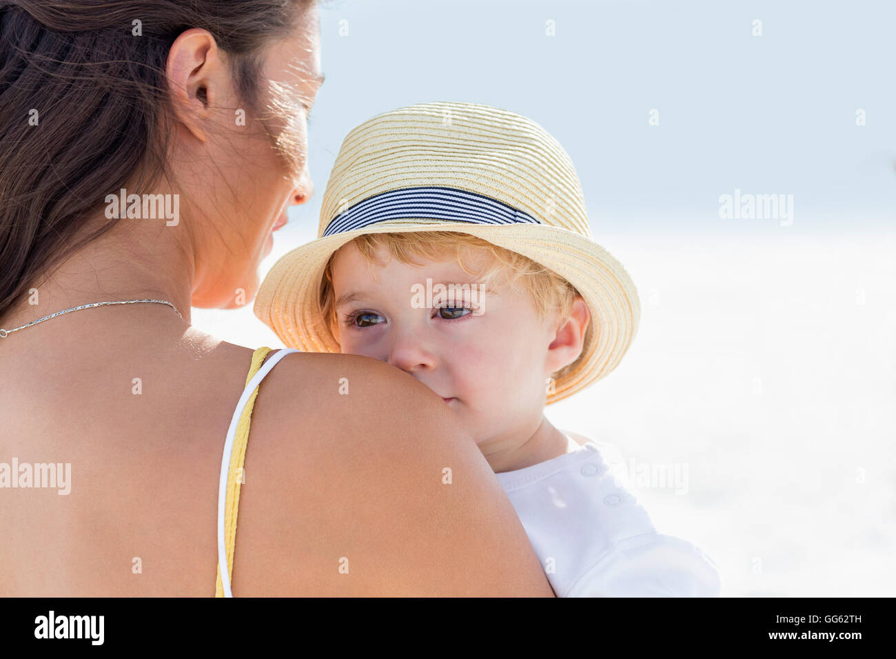 Woman and toddler and rear view hi-res stock photography and images - Alamy