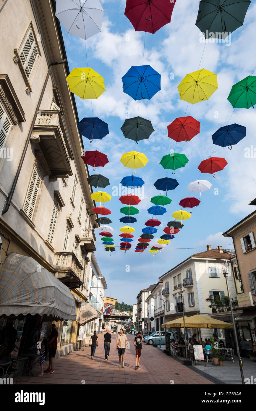 Switzerland, Canton Ticino, Chiasso, umbrellas Stock Photo - Alamy
