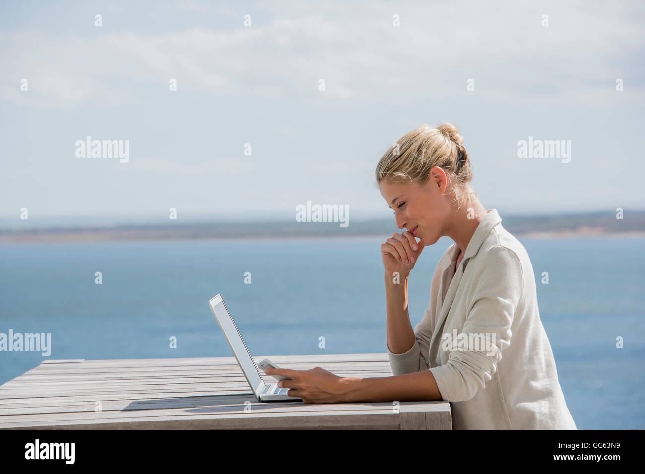 Beautiful smart woman working hi-res stock photography and images - Alamy