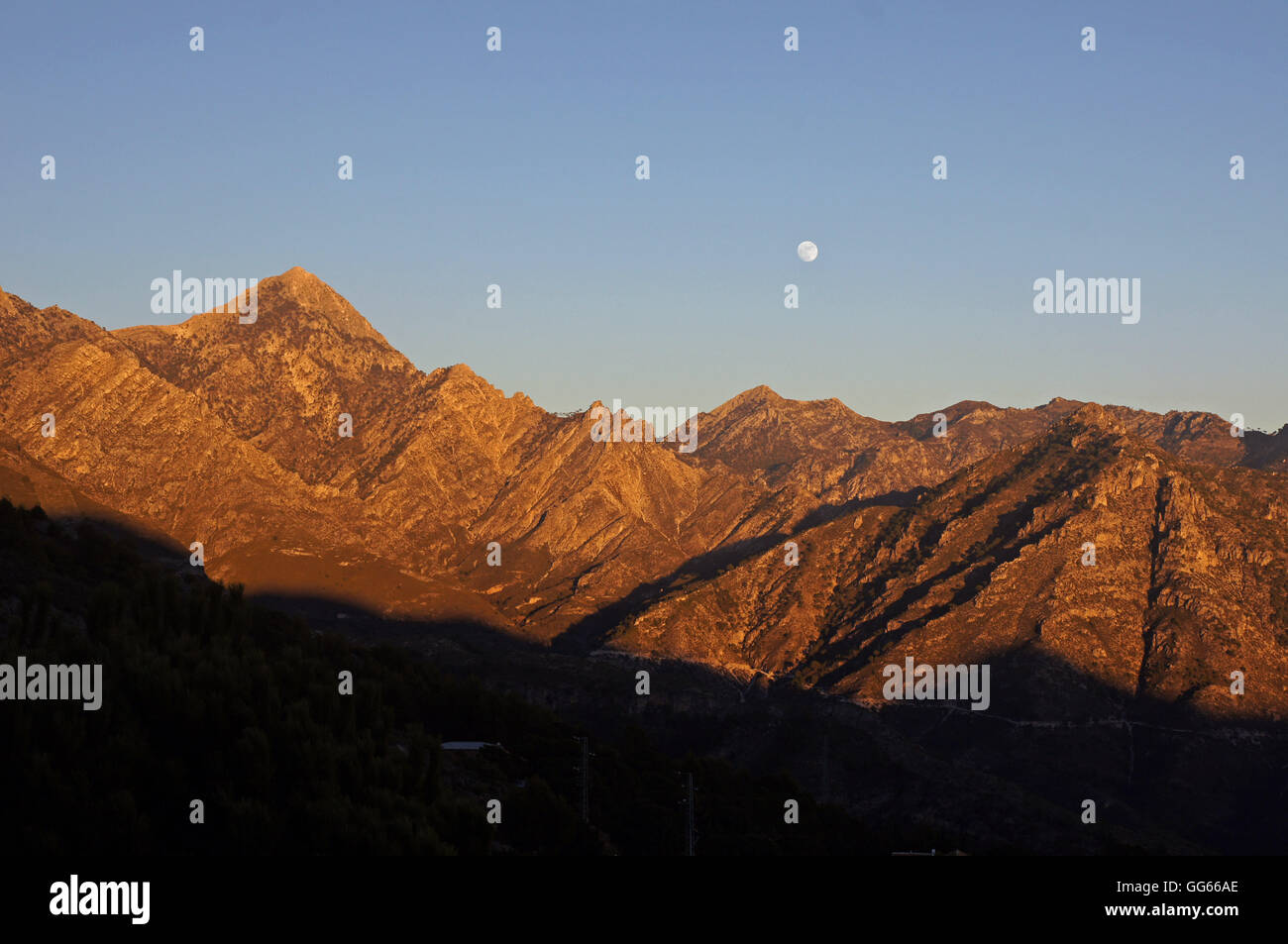 Axarquia mountain competa costa del sol spain hi-res stock photography ...