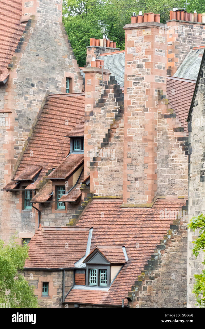 Chimneys and rooftops Stock Photo - Alamy