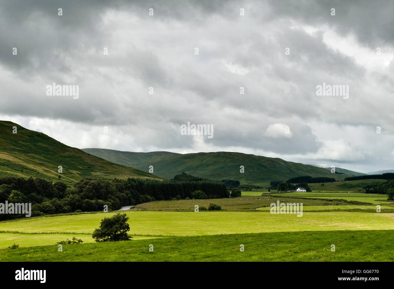 Scotland. The Yarrow Valley in the beautiful and remote Scottish ...