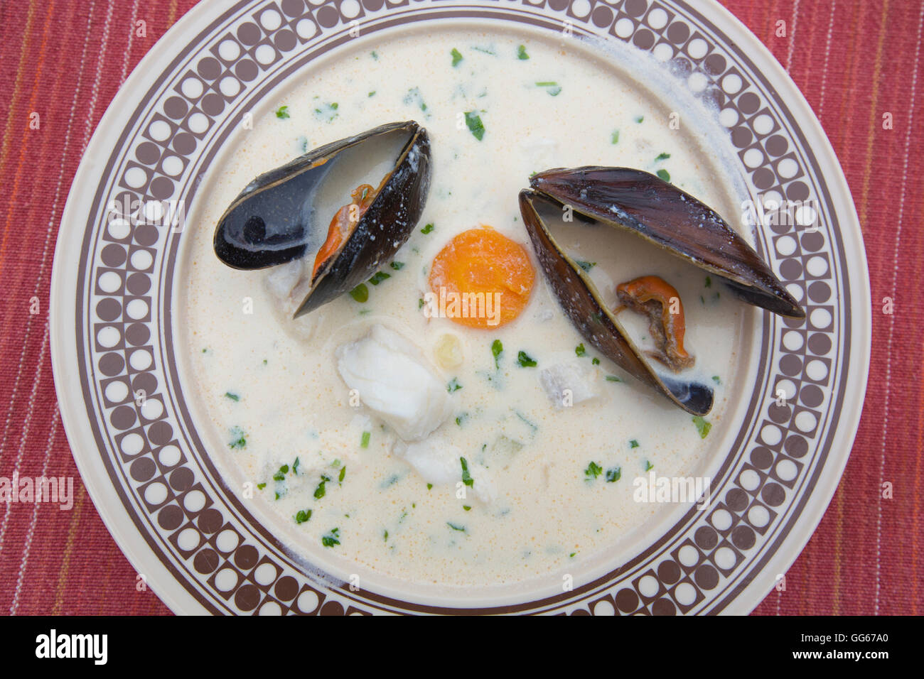 Norwegian Fish Soup, fiskesuppe Stock Photo - Alamy