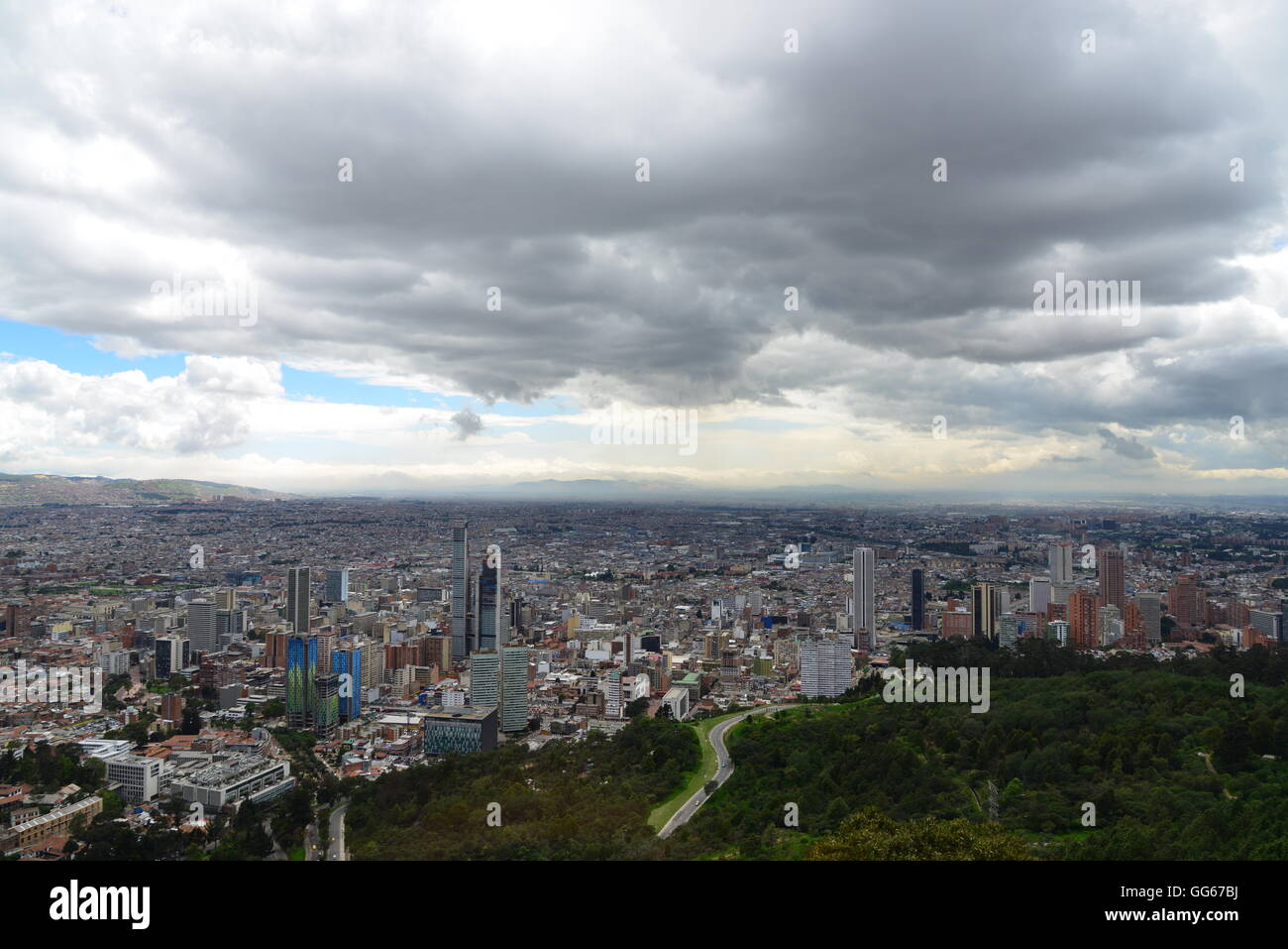 Colombia, Bogota, View over city from Monserrate Stock Photo - Alamy