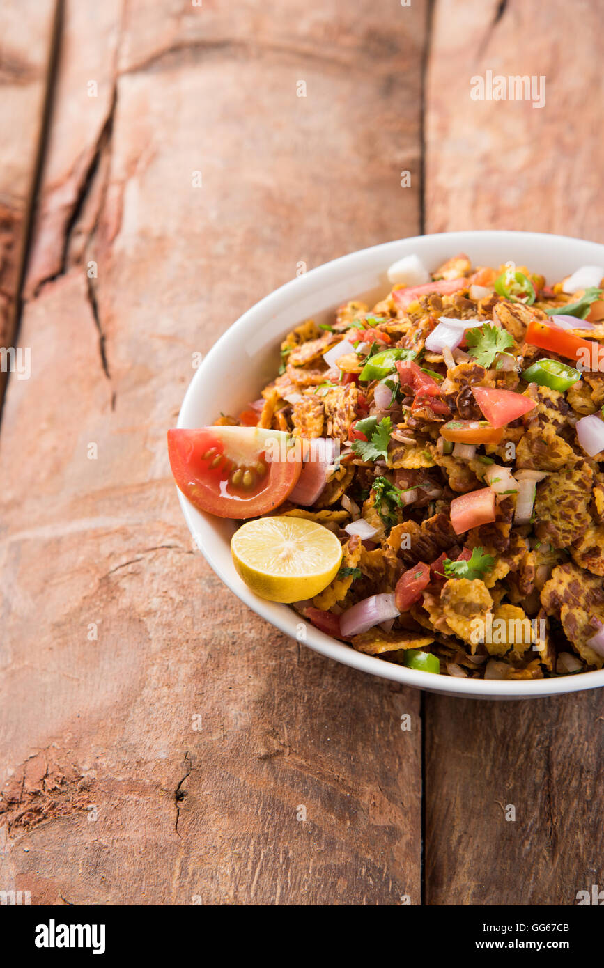 Chana chor garam , indian roadside spicy chat or snack food Stock Photo ...