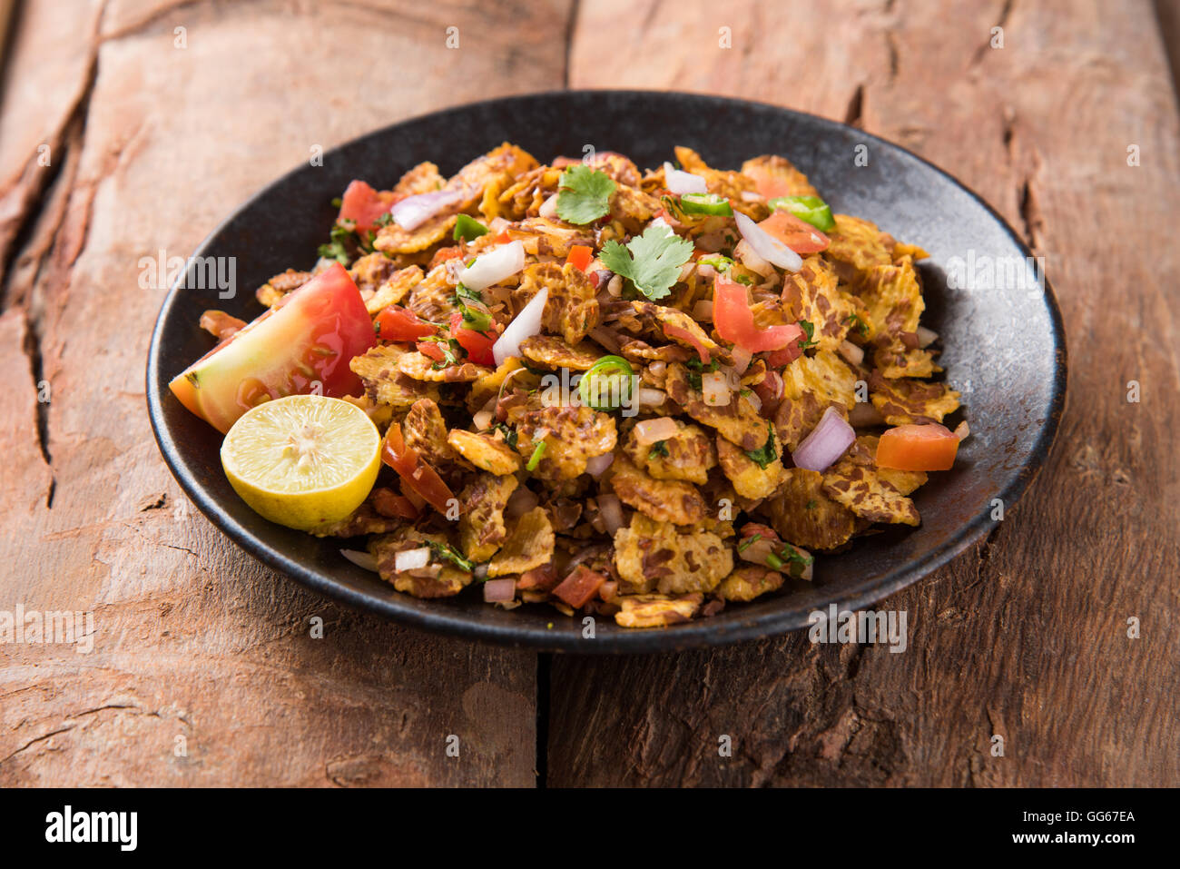 Chana chor garam , indian roadside spicy chat or snack food Stock Photo ...
