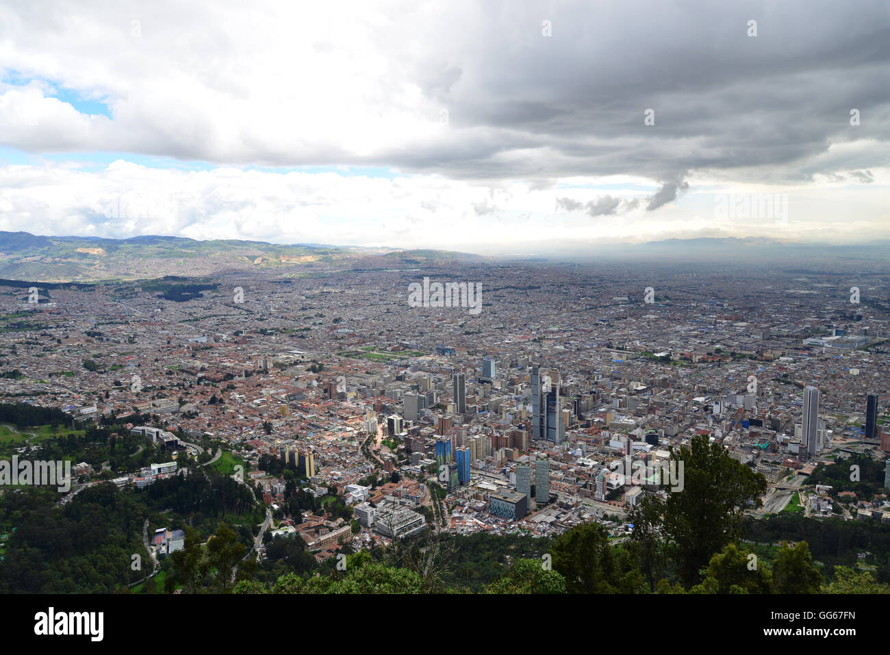 Colombia, Bogota, View across city from Monserrate Stock Photo - Alamy