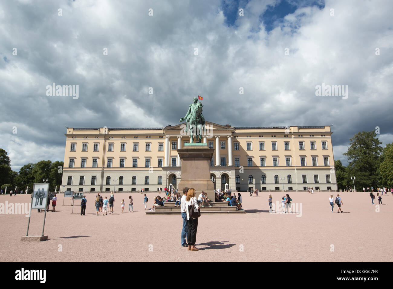 The Royal Palace, (Kongelige Slott) official residence of the present ...