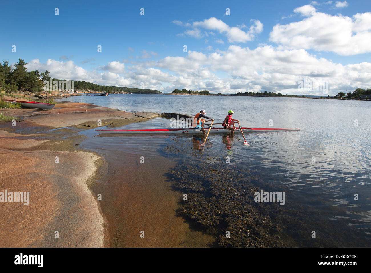 Hvaler, archipelago of islands, Østfold, Norway, where summer houses ...