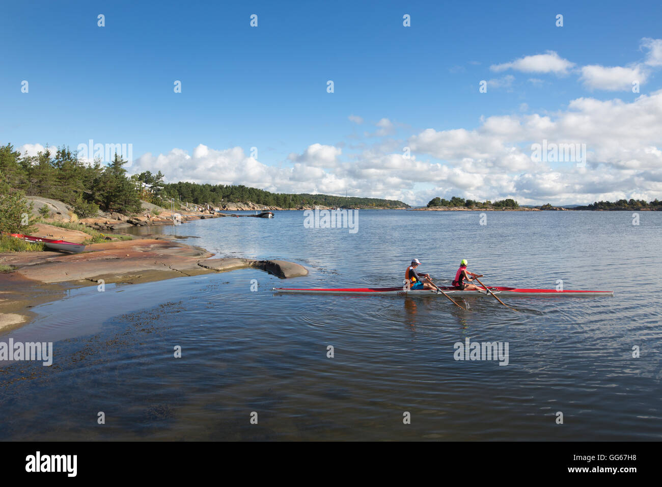 Hvaler, archipelago of islands, Østfold, Norway, where summer houses ...
