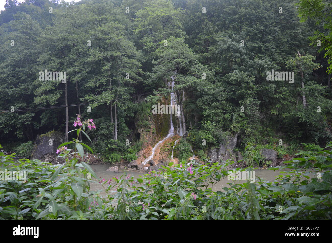 Sipote waterfall, Romania Stock Photo - Alamy