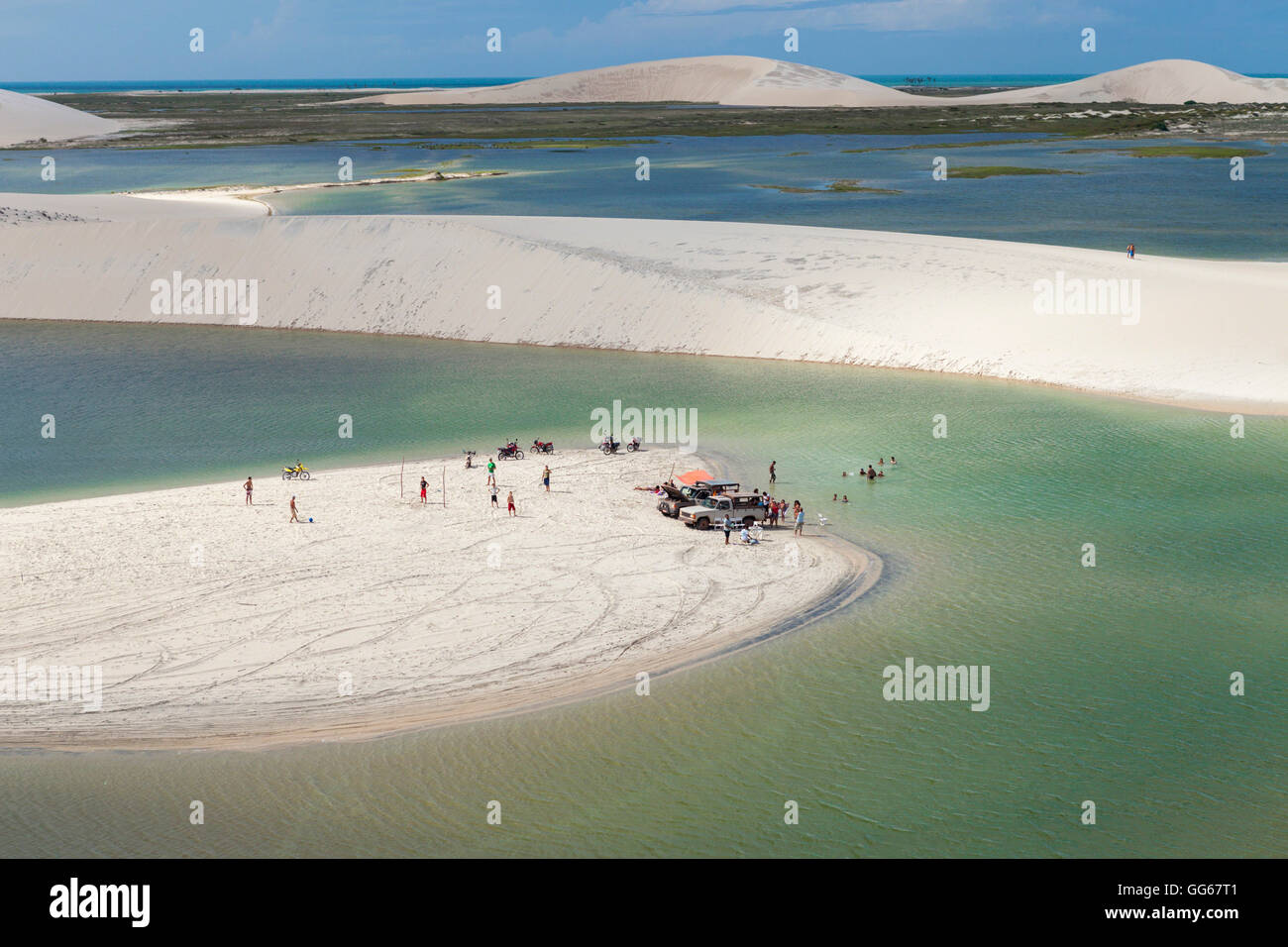 Brazil, Ceara, dunes and lakes near Jericoacoara Stock Photo - Alamy