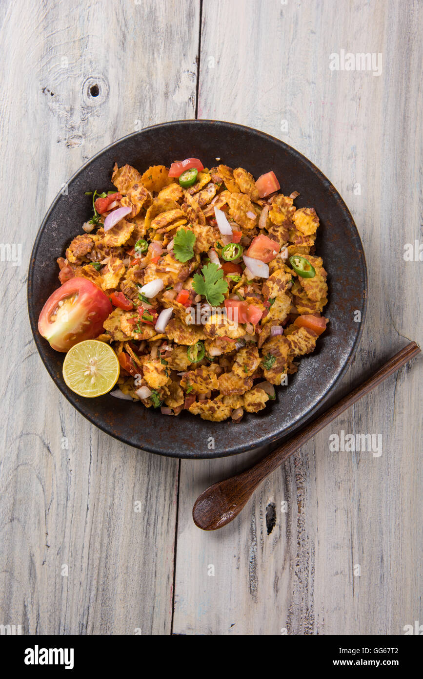 Chana chor garam , indian roadside spicy chat or snack food Stock Photo ...