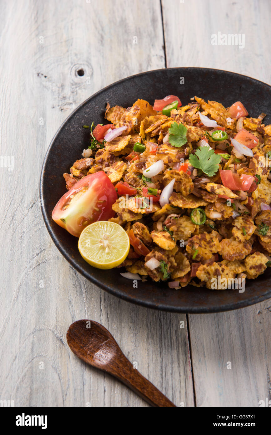 Chana chor garam , indian roadside spicy chat or snack food Stock Photo ...