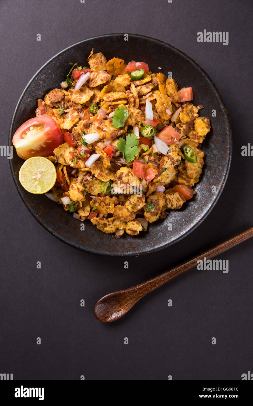Chana chor garam , indian roadside spicy chat or snack food Stock Photo ...