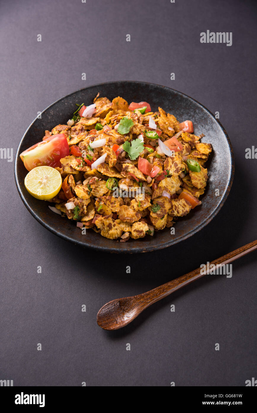 Chana chor garam , indian roadside spicy chat or snack food Stock Photo ...