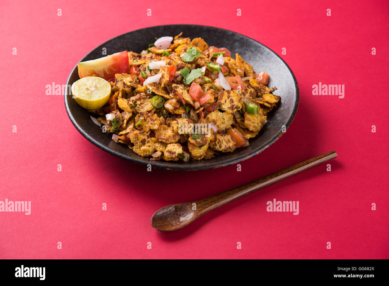 Chana chor garam , indian roadside spicy chat or snack food Stock Photo ...