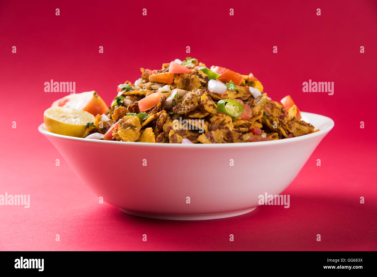 Chana chor garam , indian roadside spicy chat or snack food Stock Photo ...
