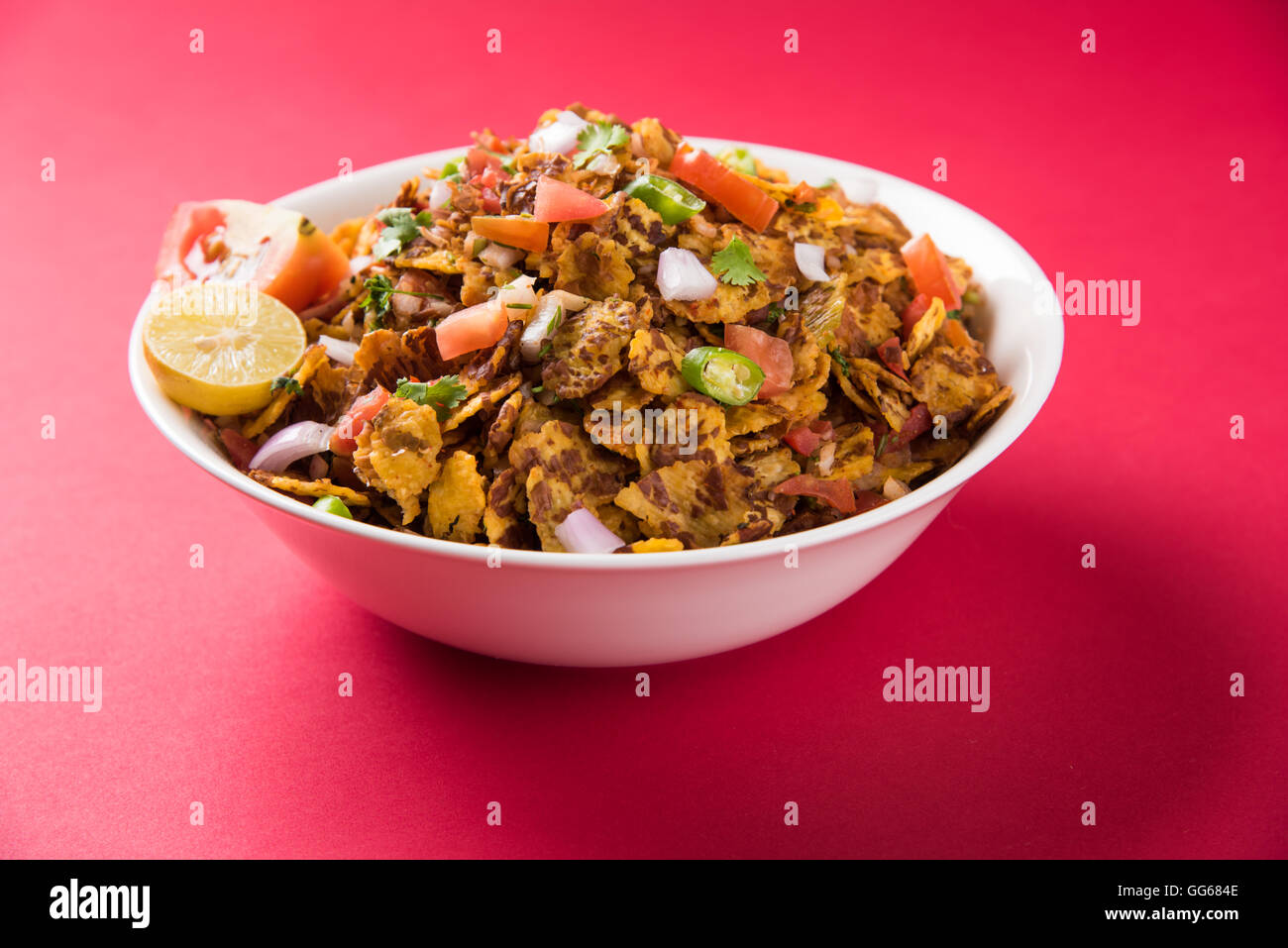 Chana chor garam , indian roadside spicy chat or snack food Stock Photo ...