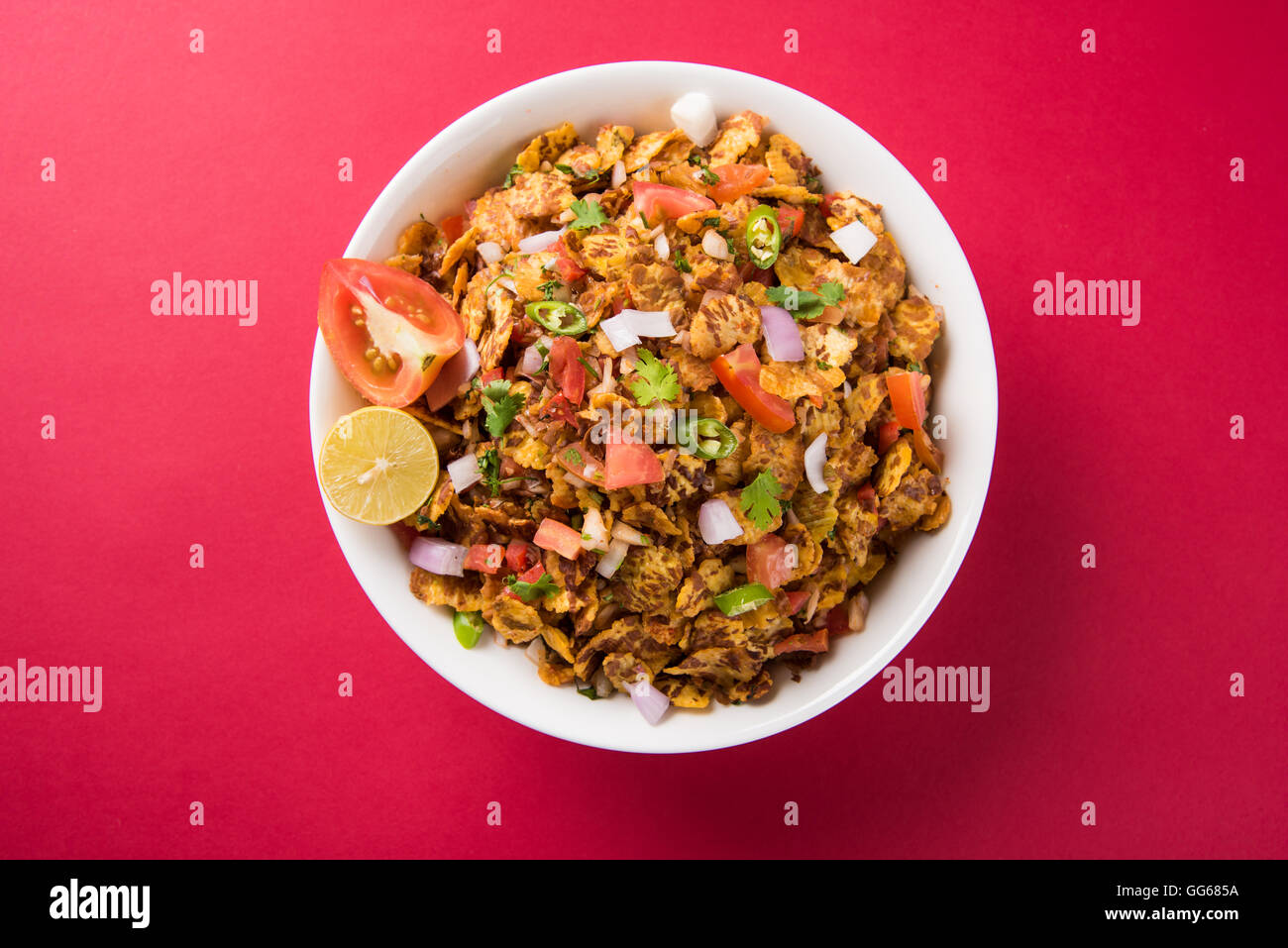 Chana chor garam , indian roadside spicy chat or snack food Stock Photo ...