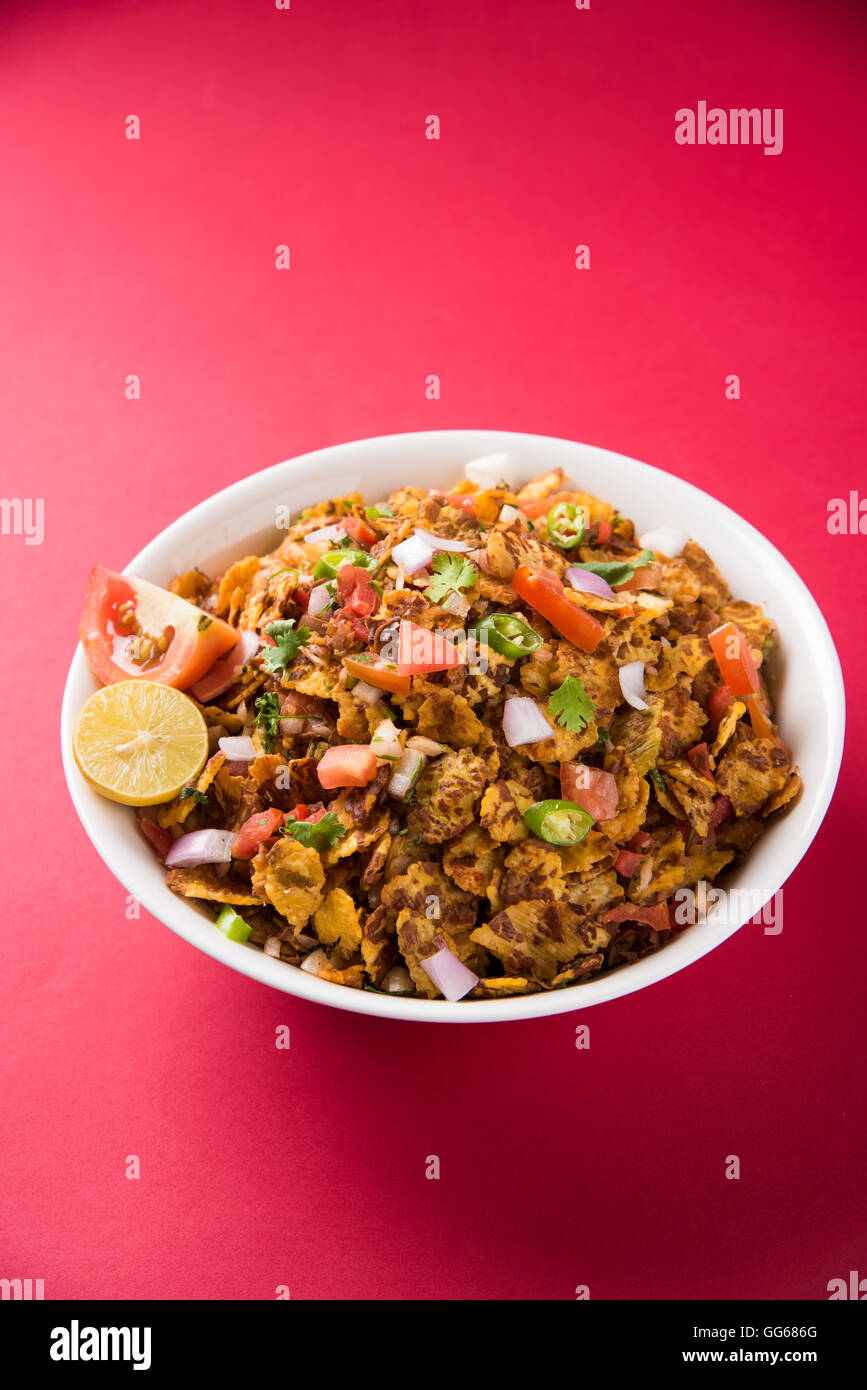 Chana chor garam , indian roadside spicy chat or snack food Stock Photo ...