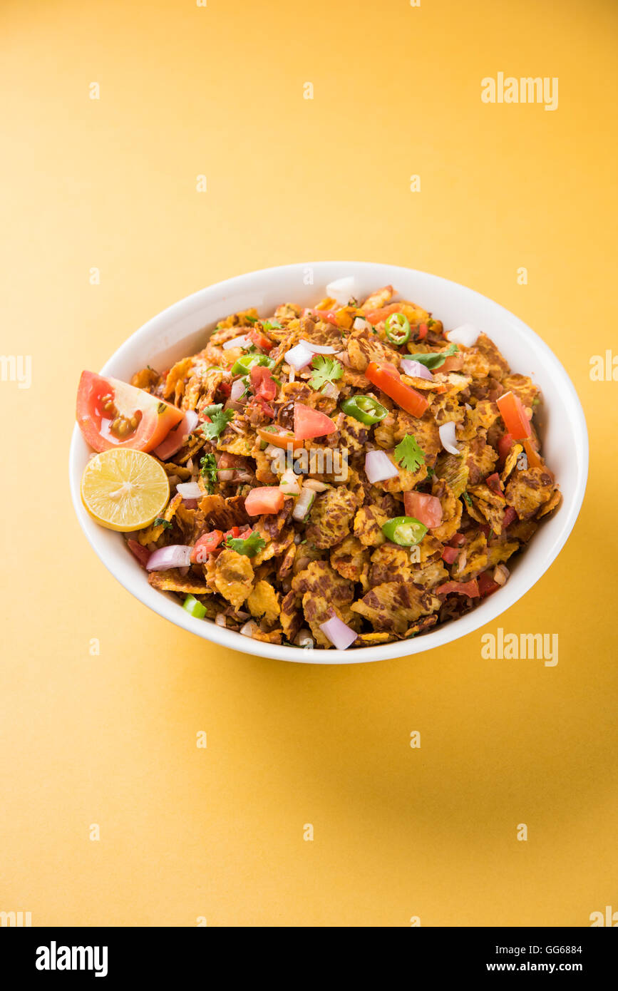 Chana chor garam , indian roadside spicy chat or snack food Stock Photo ...
