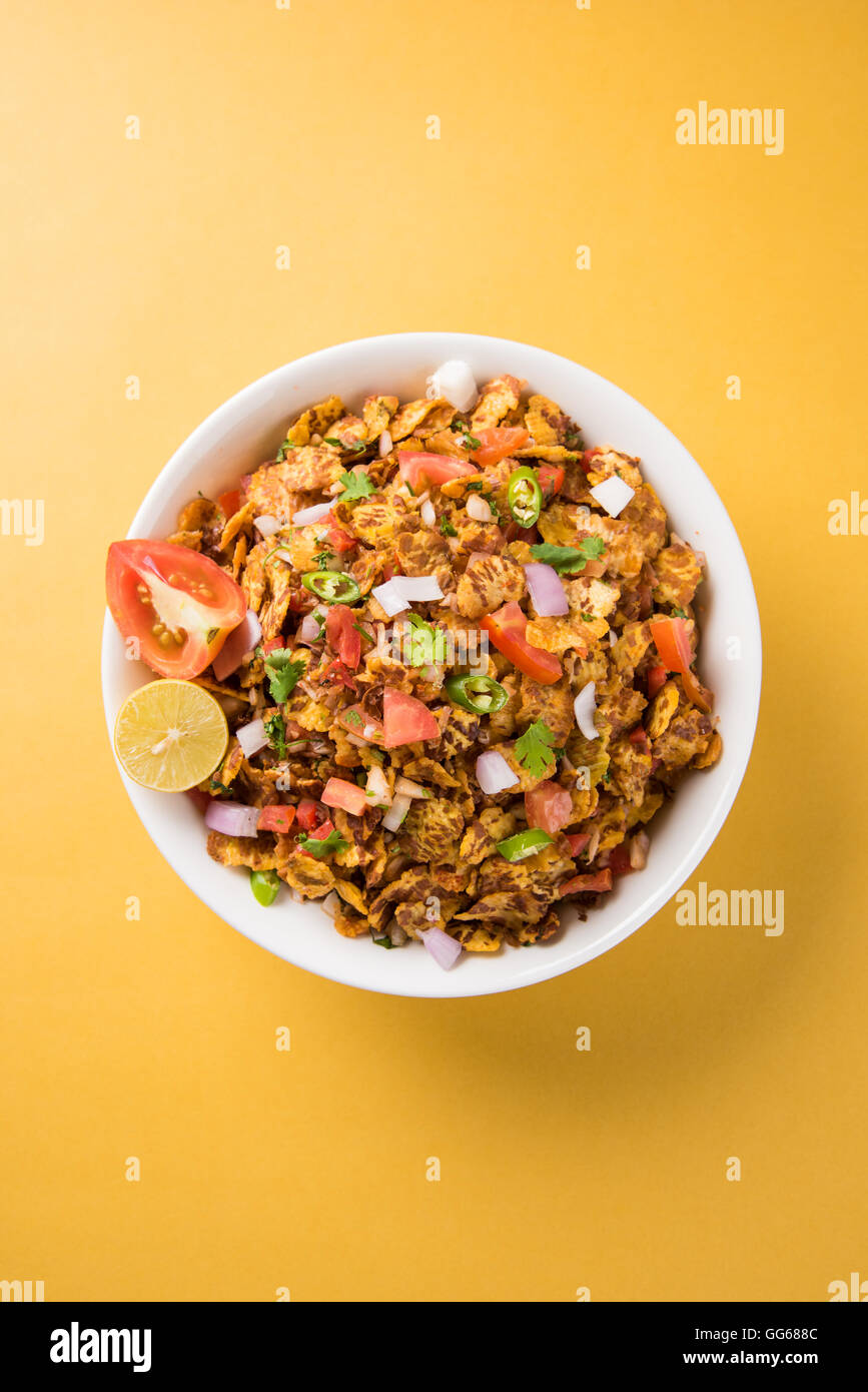 Chana chor garam , indian roadside spicy chat or snack food Stock Photo ...