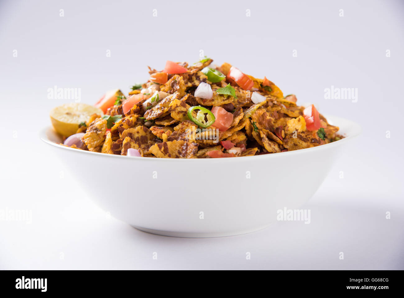 Chana chor garam , indian roadside spicy chat or snack food Stock Photo ...